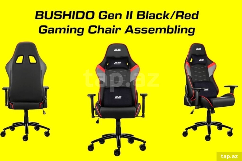 BUSHIDO Black/Red Gen II Professional Gaming Chair: 345 AZN — Bakı ...