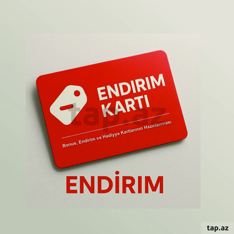 Endirim kartı hazırlanması: 0.25 AZN — Bakı, Azərbaycan | 45699874 — Tap.Az