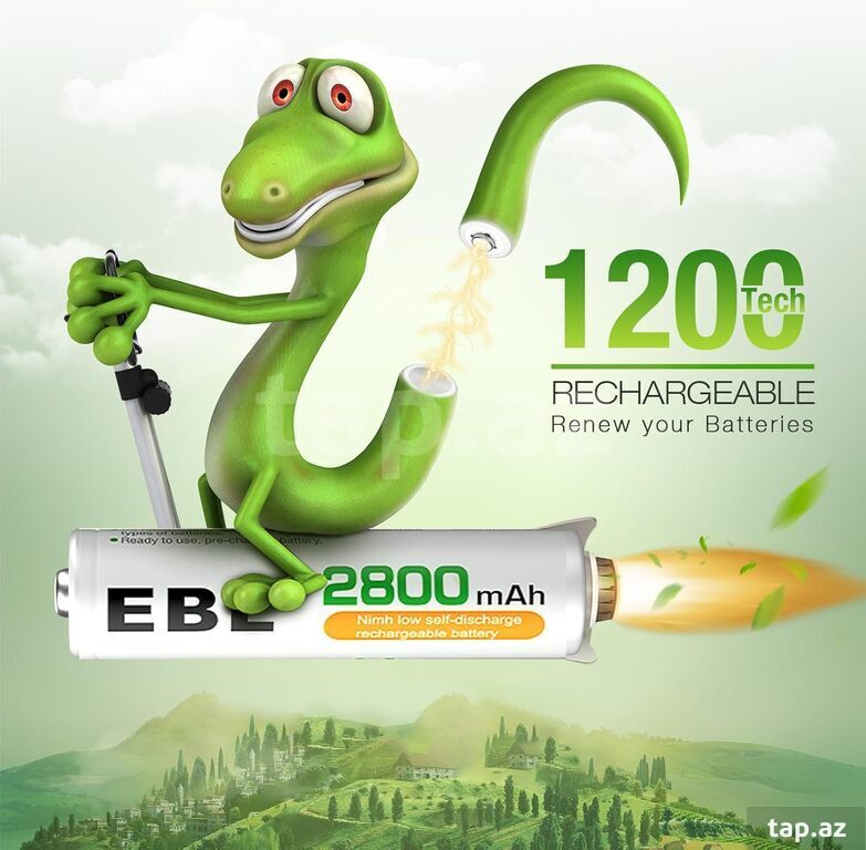 "EBL” şarj olunan batareya və adapter dəsti: 88 AZN - Tex-az ...