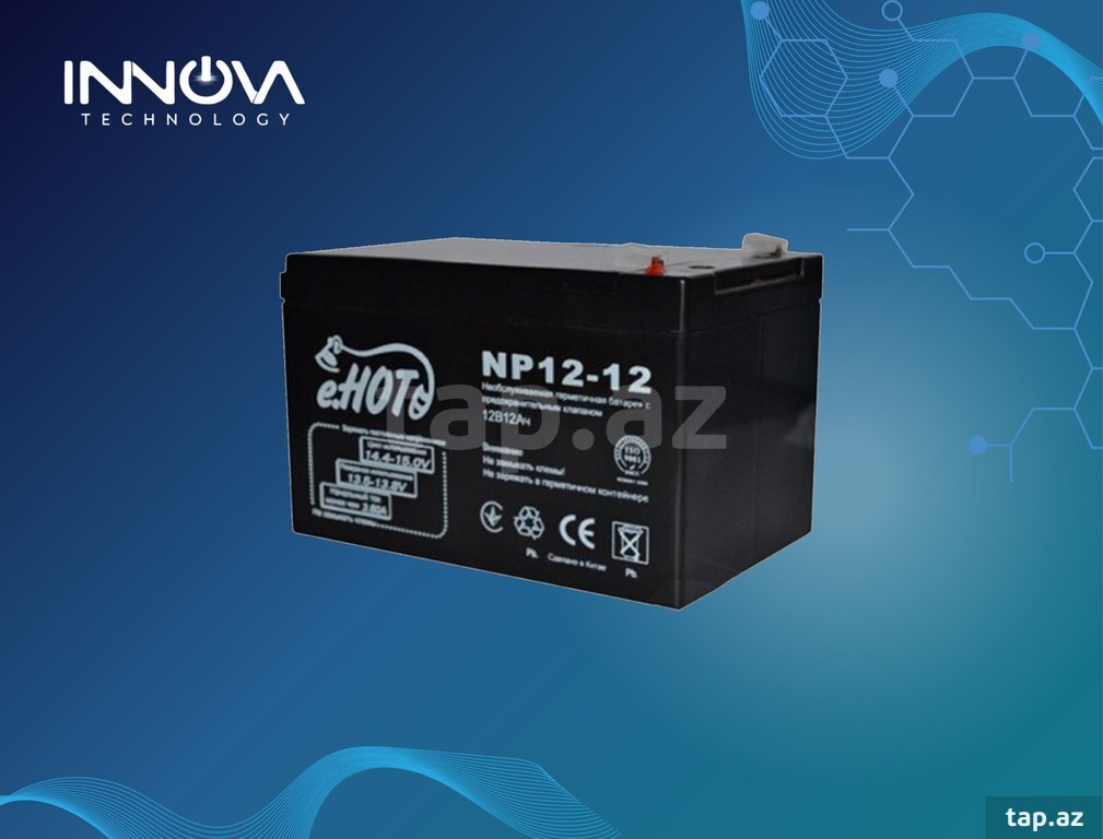 ENOT NP12-12 battery 12V 12Ah: 36.25 AZN — Bakı, Azərbaycan | 45811169 ...