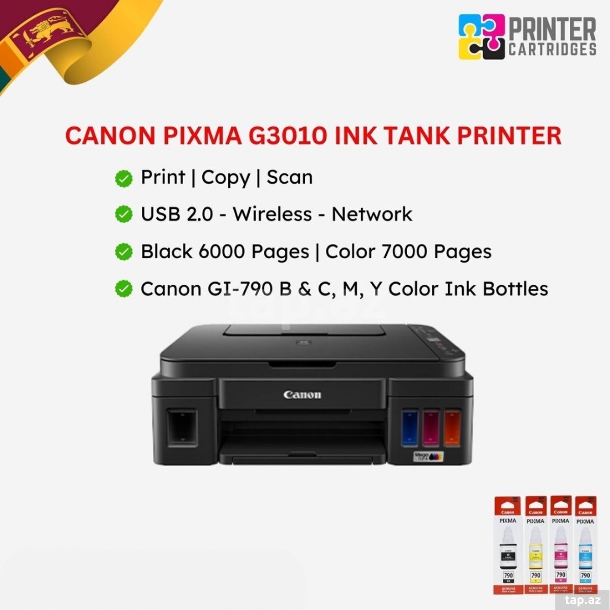 Canon Pixma G3010: 570 AZN — Bakı, Azərbaycan | 45869112 — Tap.Az