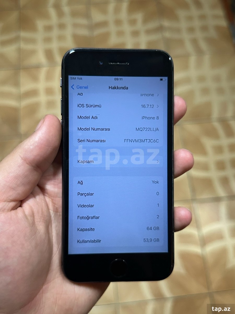 Apple iPhone 8 Space Gray 64GB: 99 AZN — Bakı, Azərbaycan | 46002515 ...