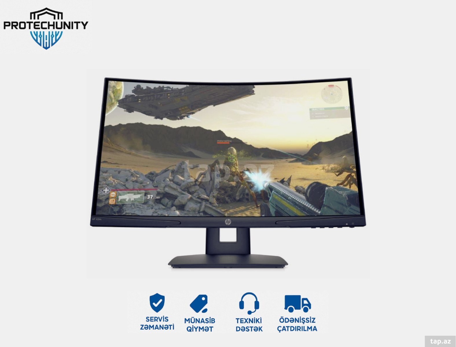 Monitor "HP X24c Gaming (9FM22AA)": 435 AZN - ProtechUnity - Mağazalar ...