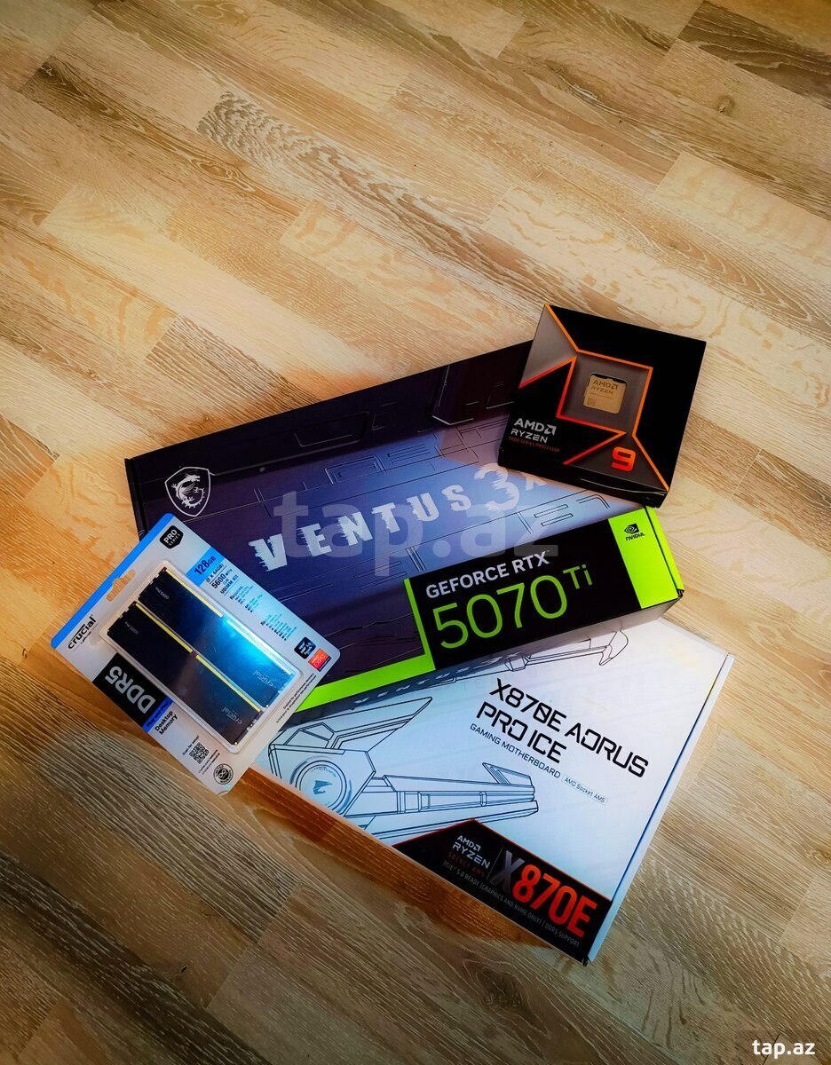 R9-9950X, 5070 TI, X870E, 128GB DDR5 : 4640 AZN — Bakı, Azərbaycan ...