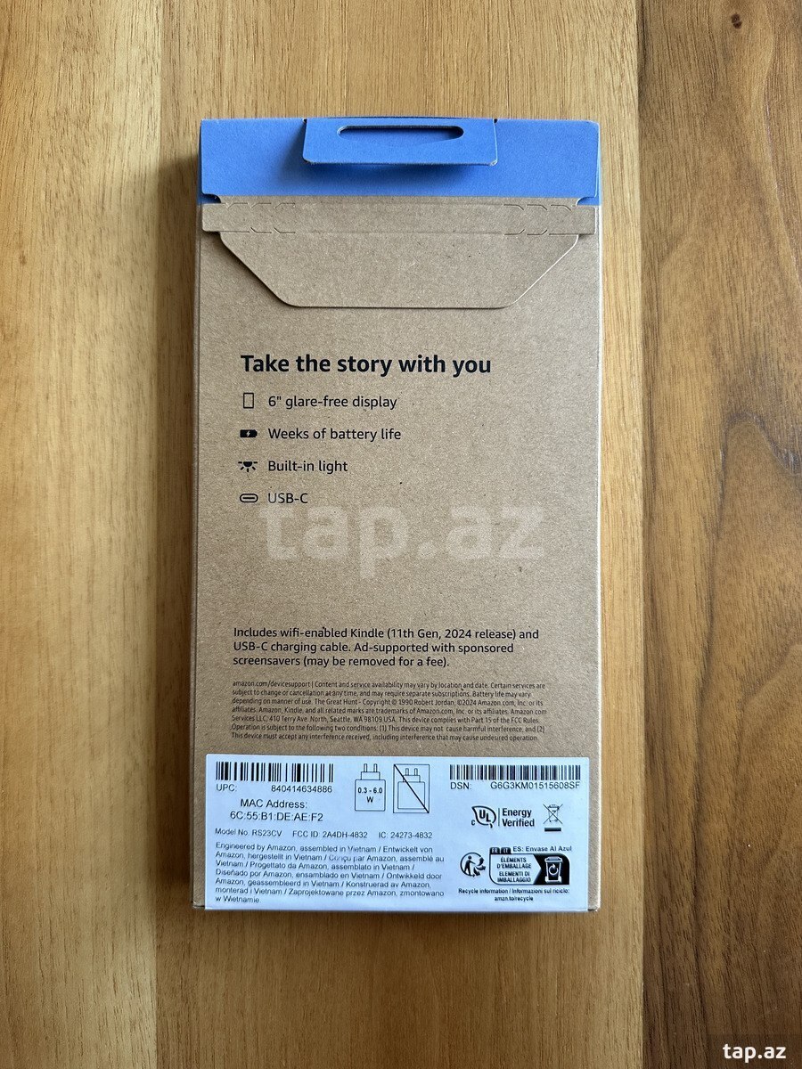 Amazon Kindle gen 11 16GB Black : 229 AZN — Bakı, Azərbaycan | 46260976 ...