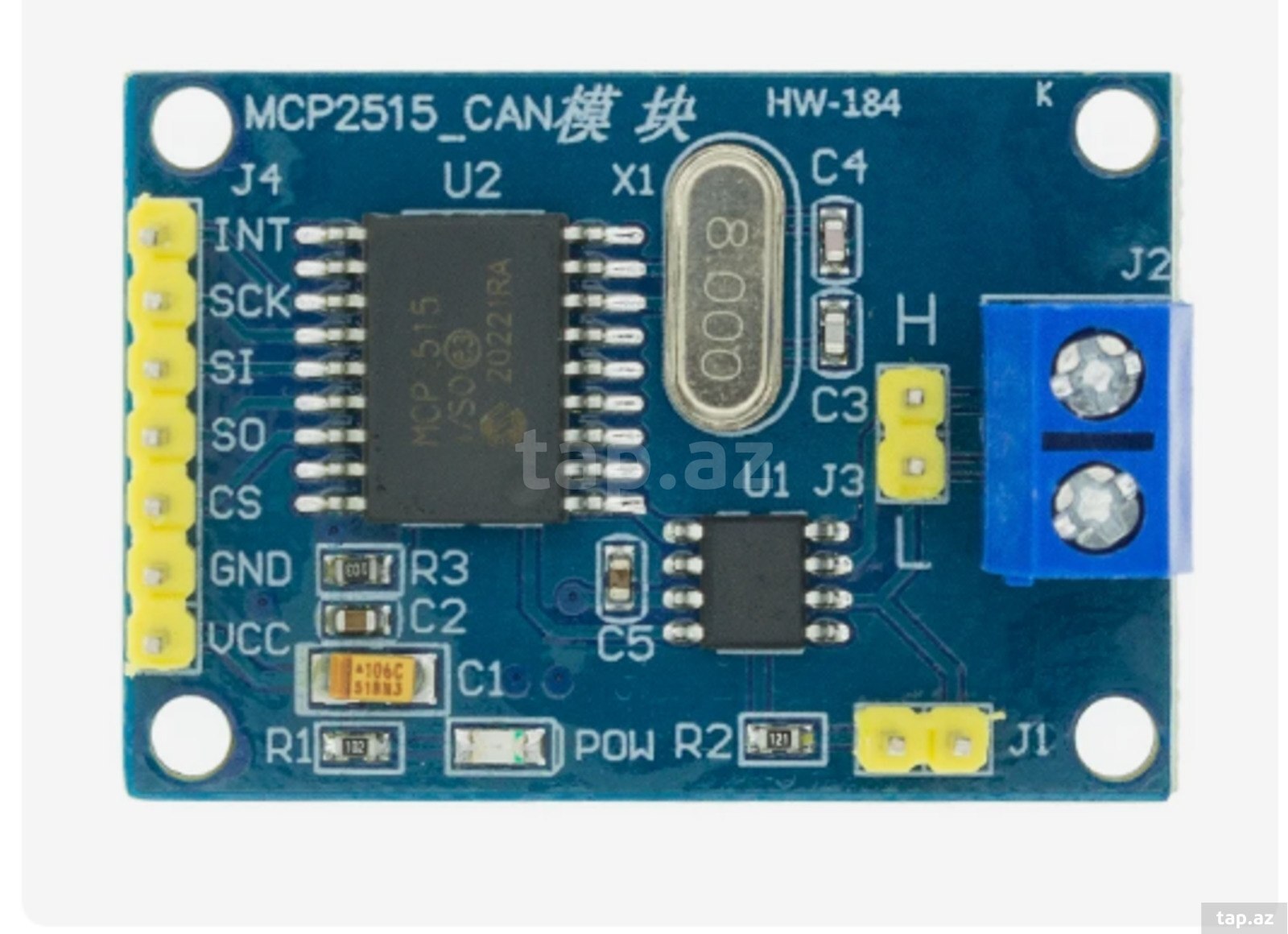 MCP2515 CAN Bus Module Board TJA1050 Receiver SPI For 51 MCU ARM ...