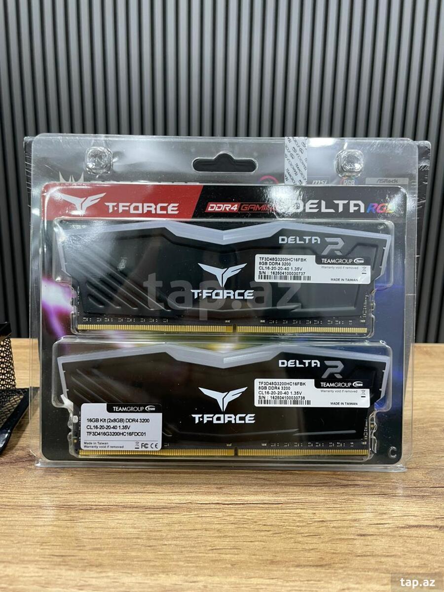 RAM T-Force Delta RGB 2×8GB DDR4 3200 MHz: 250 AZN - Ultronix Computers ...