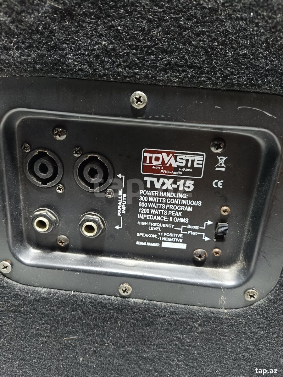 Tovaste TVX-15 dinamiklər: 500 AZN — Bakı, Azərbaycan | 46424496 — Tap.Az